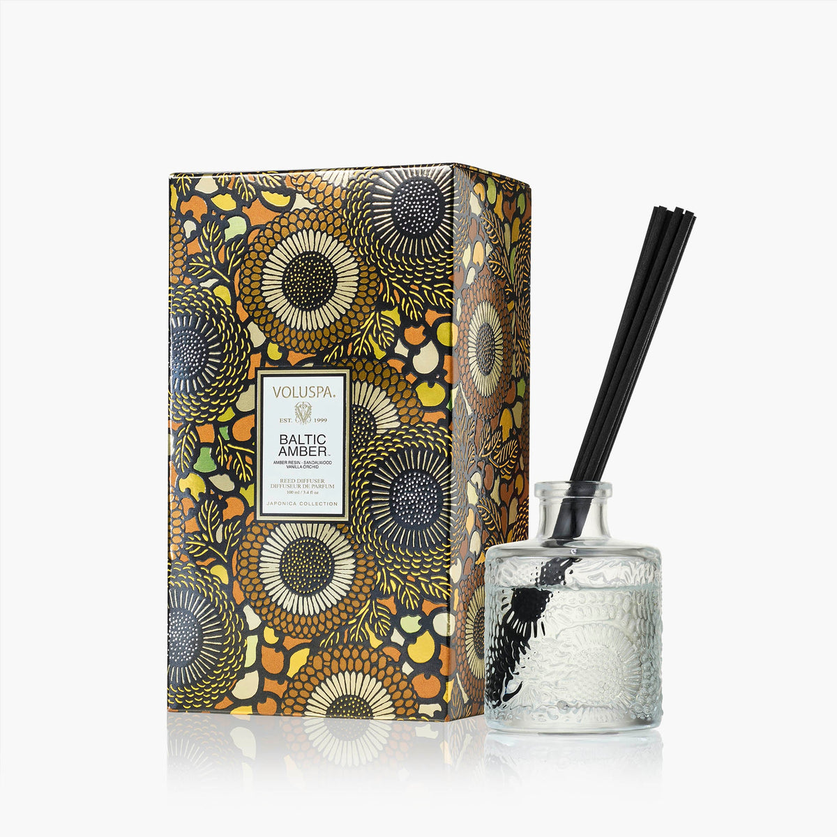 Baltic Amber - Reed Oil Diffuser - Warm, Spiced Notes