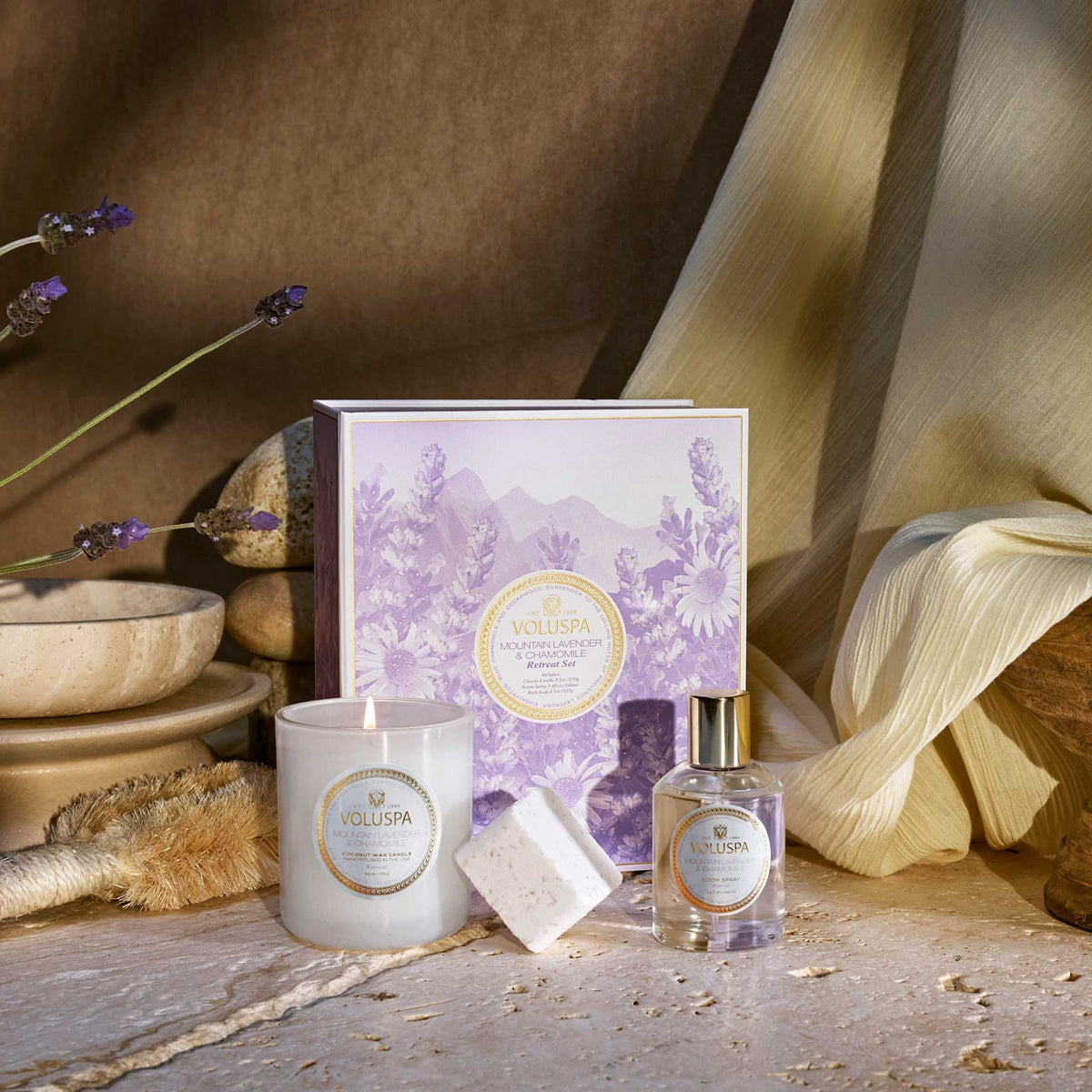 Mountain Lavender & Chamomile | Retreat Ritual Gift Set | VOLUSPA